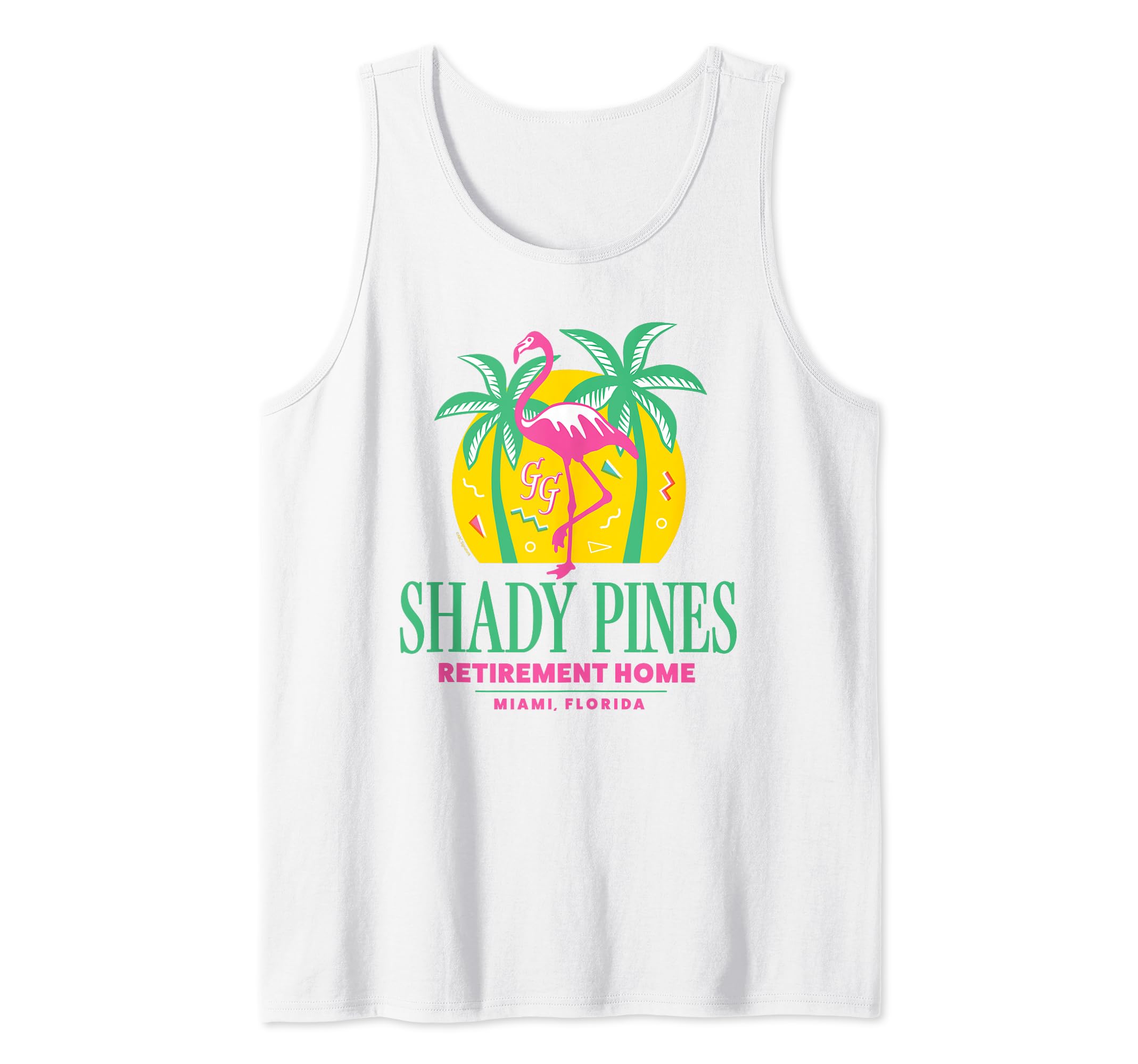 Amazon.com: The Golden Girls - Shady Pines Retirement Home Tank Top ...