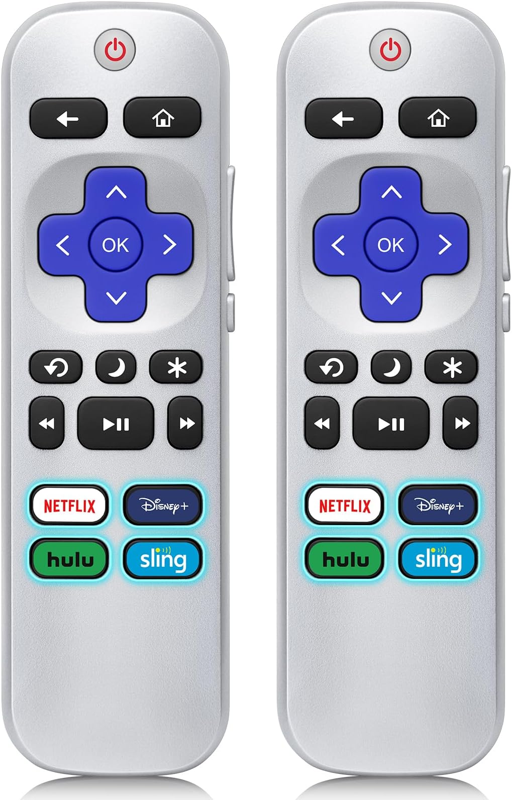 Replacement for Roku-TV-Remote-Control Compatible with TCL/Hisense ...