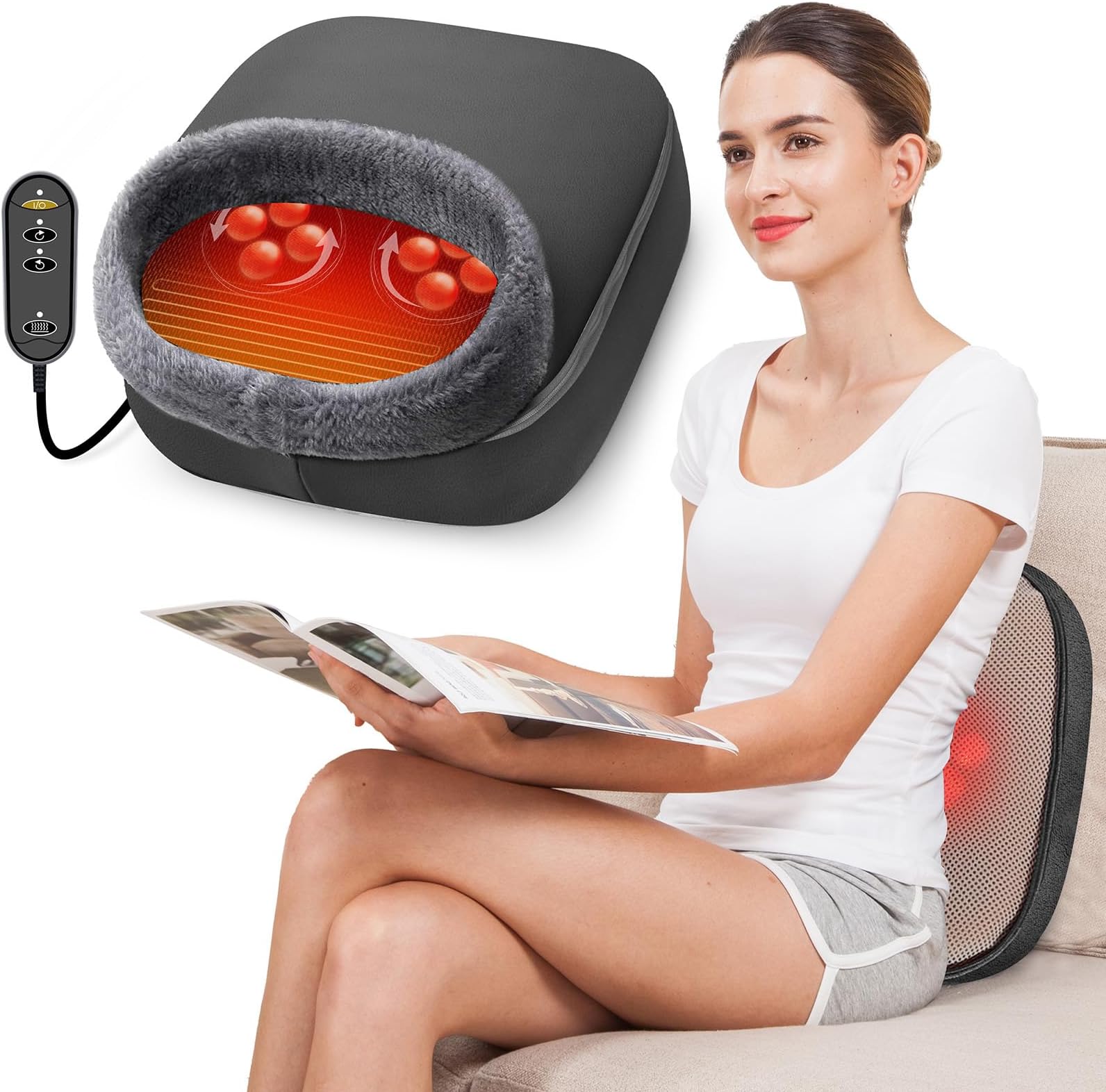Amazon.com: CooCoCo 2-in-1 Shiatsu Foot Massager with Heat - Gifts for ...