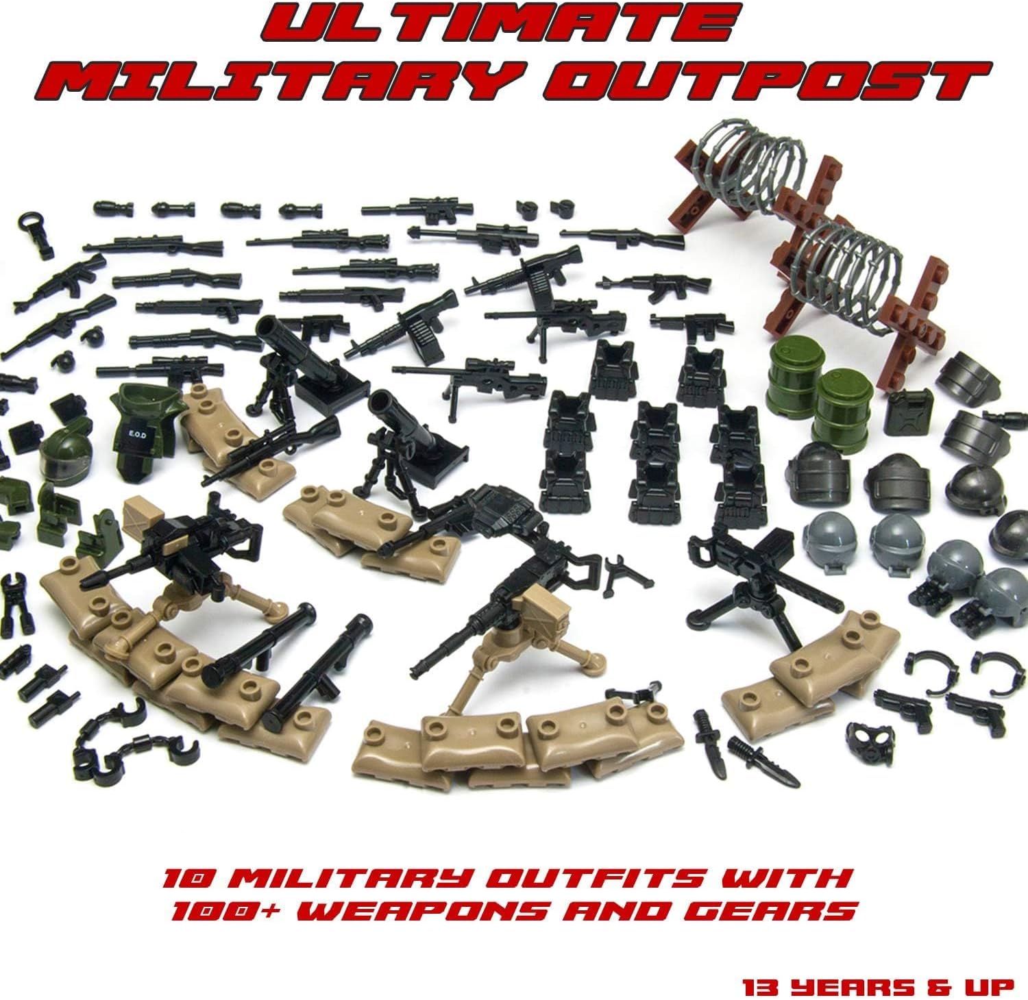 Amazon.com: Trendyz Ultimate Military Army Outpost Weapon Pack Toy for ...