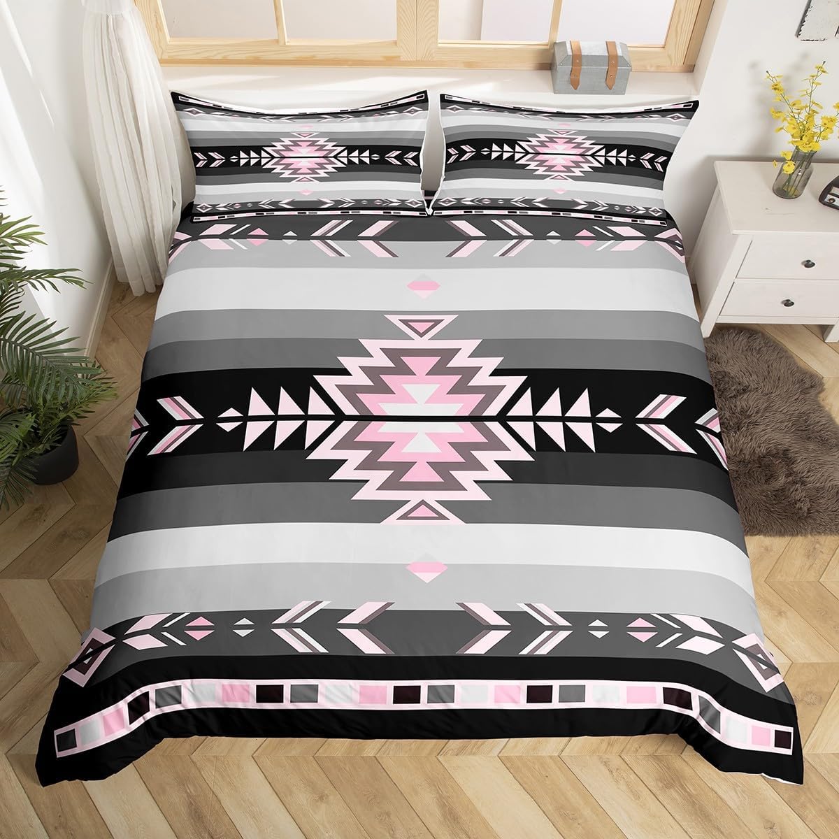 Amazon.com: Southwest Native American Bedding Duvet Cover Set Queen ...