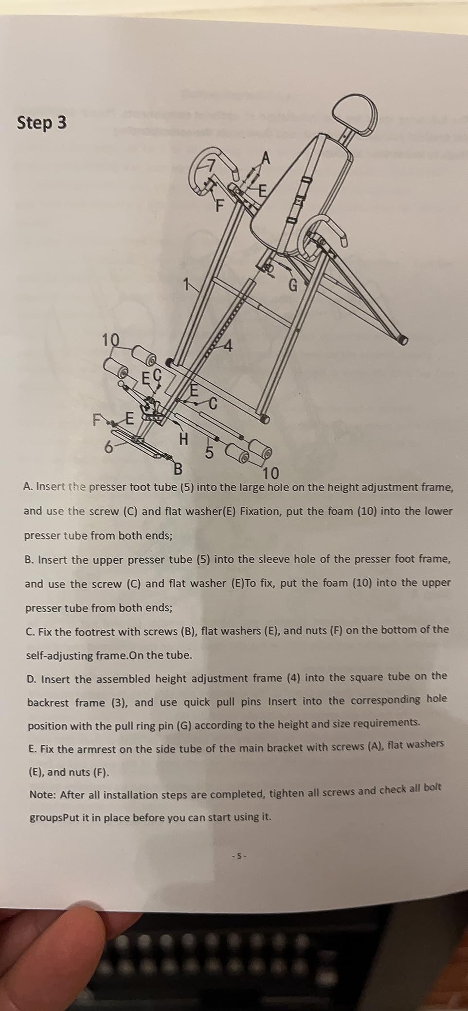 Foldable Gravity Inversion Table Back Stretcher Inverter Machine Height ...