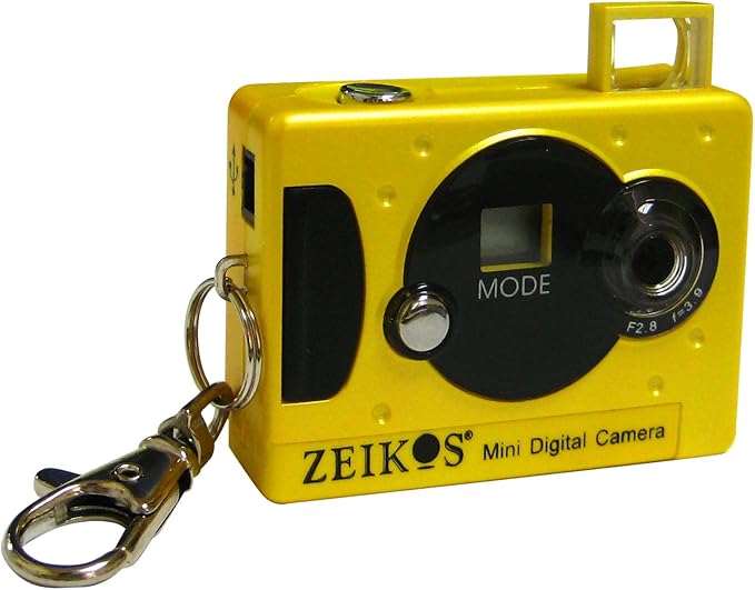 Amazon.com: Zeikos ZE-KDC31-Y Mini Digital Keychain Camera (Yellow ...