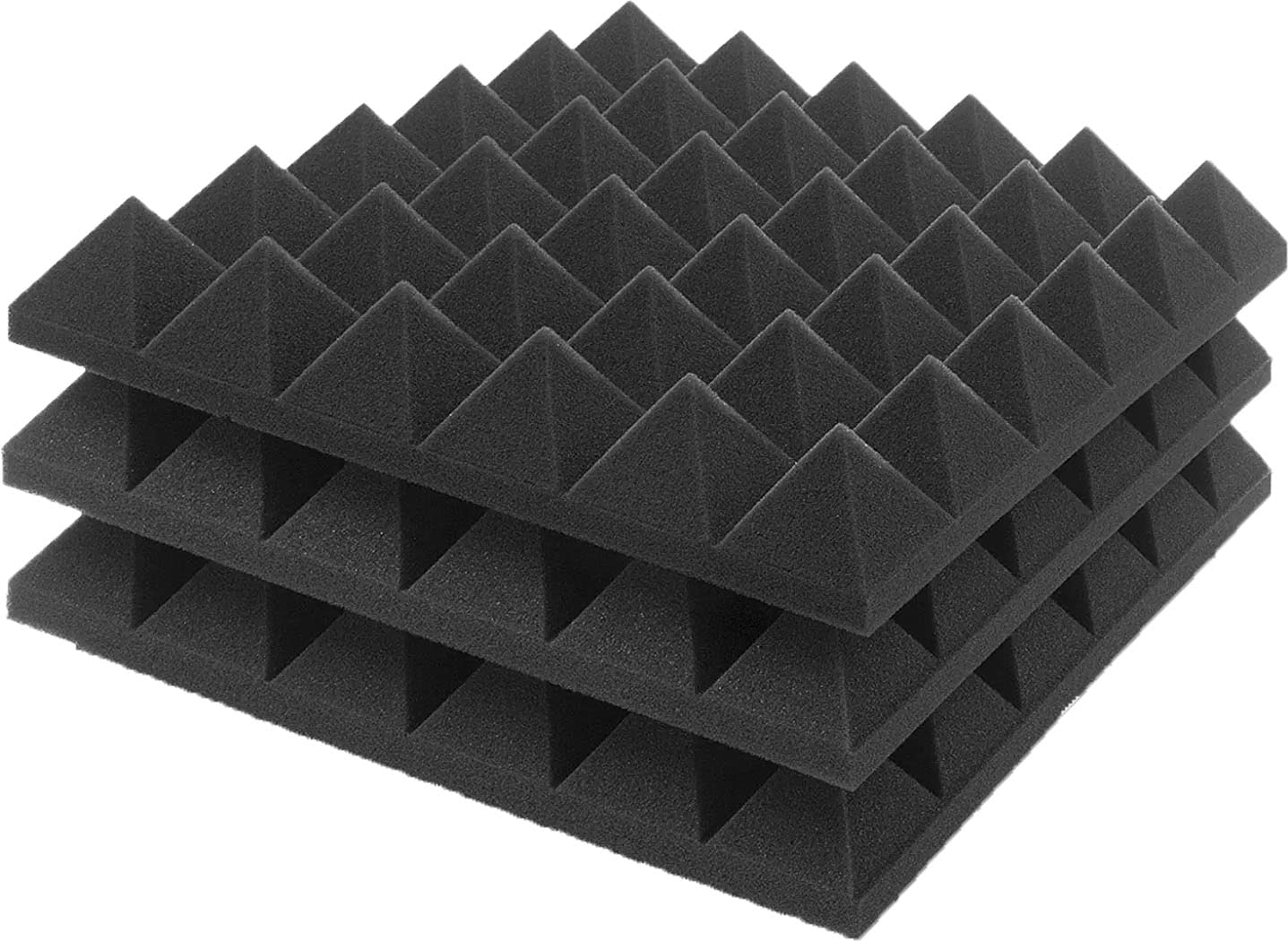 TECHBLAZE Sound Proof Acoustic Foam Panels High Density Sound Absorbing ...