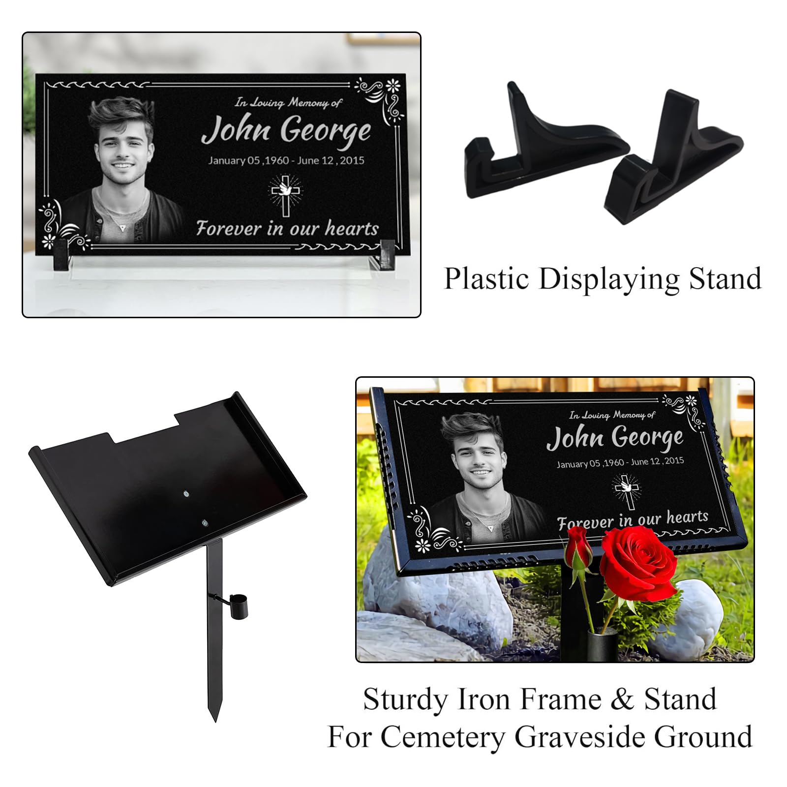 Snapklik.com : MDFUGEG Personalized Memorial Plaque,Headstones For ...