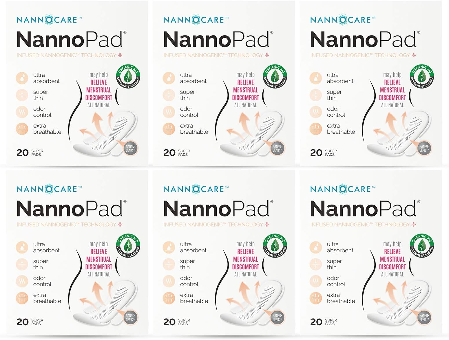 Amazon.com: NannoPad Super - Certified Organic Cotton - Naturally ...