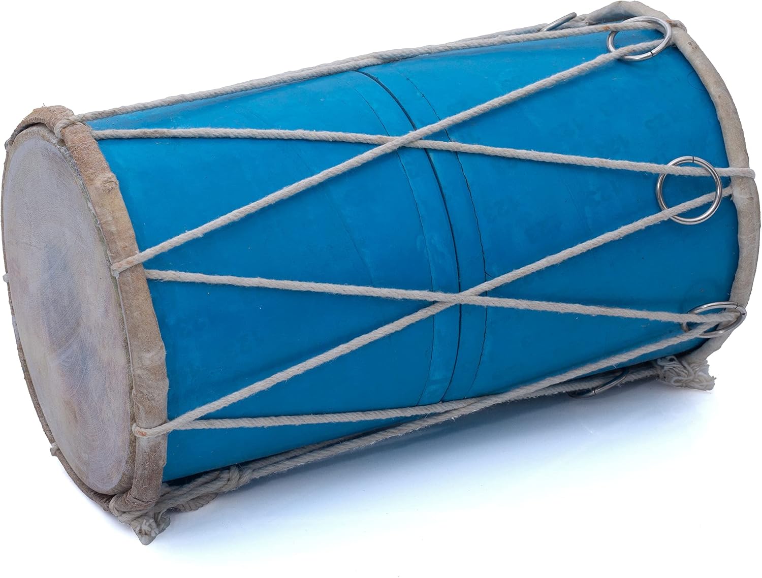 Amazon.com: Small 10 x 6 Inch Compact Dholak Drum Set, Handmade Wood ...