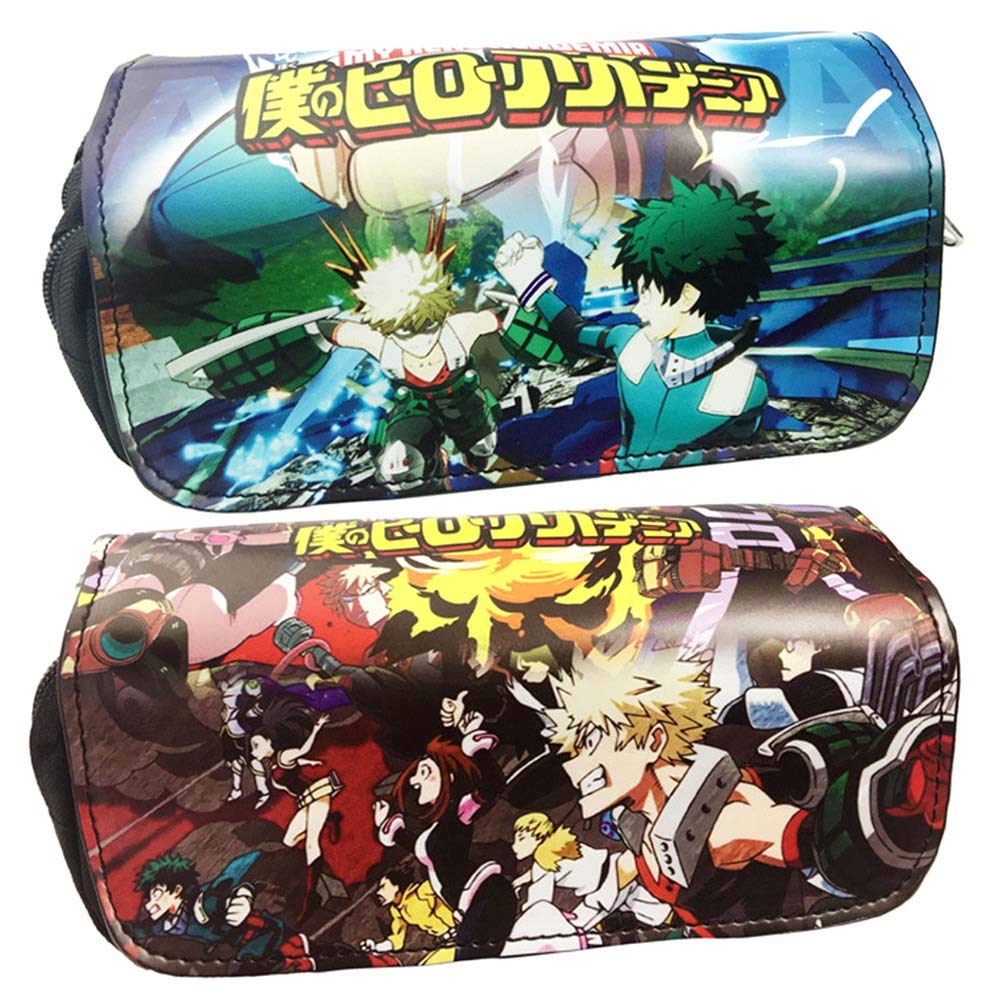 Bowinr My Hero Academia Pencil Case, Izuku Midoriya Katsuki Bakugou ...