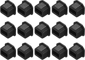 Amazon.com: MECCANIXITY 15pcs USB Type B Port Plugs Covers Caps ...