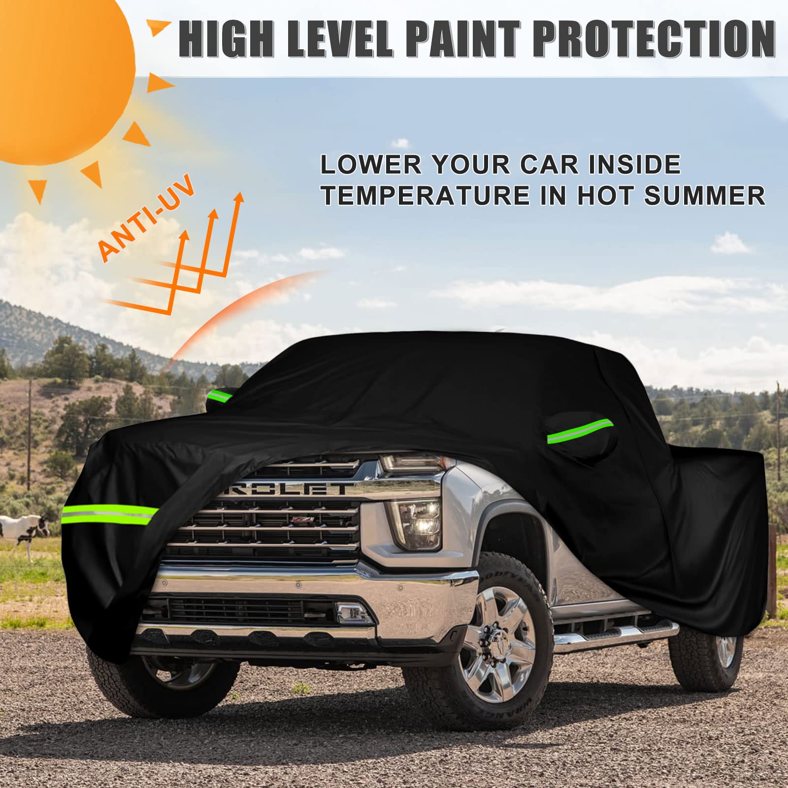 Thickened Oxford Cloth Hail Protection Car Cover For GMC Sierra 2002 ...