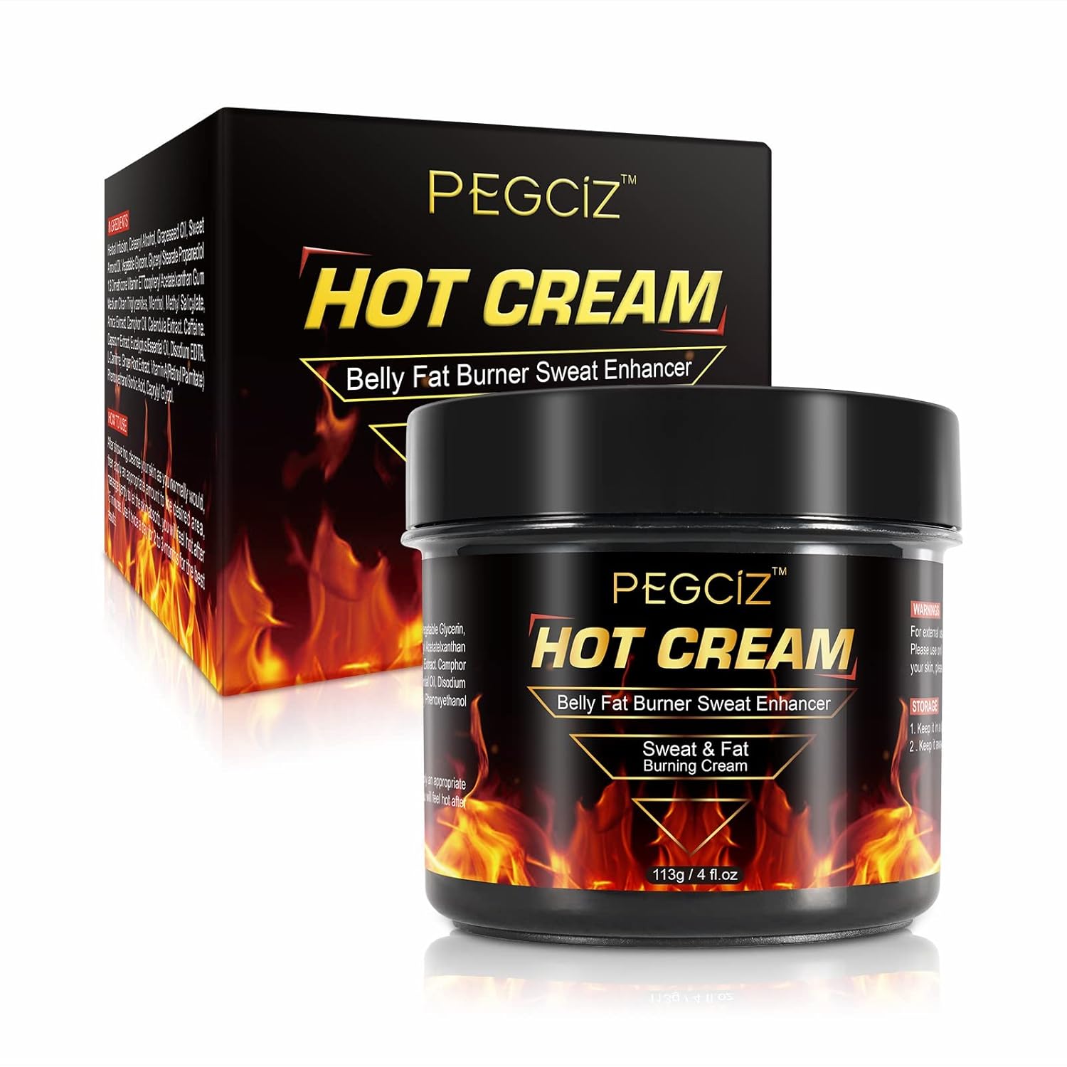 Amazon.com : Hot Sweat Cream, Fat Burning Cream for Belly Natural ...