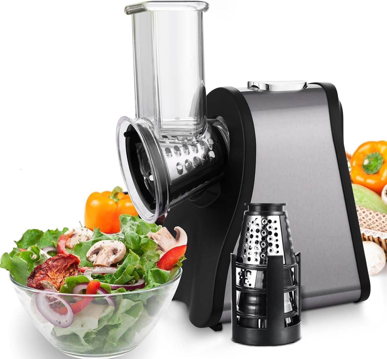 Amazon.com: Electric Vegetable Graters Professional Salad Maker ...