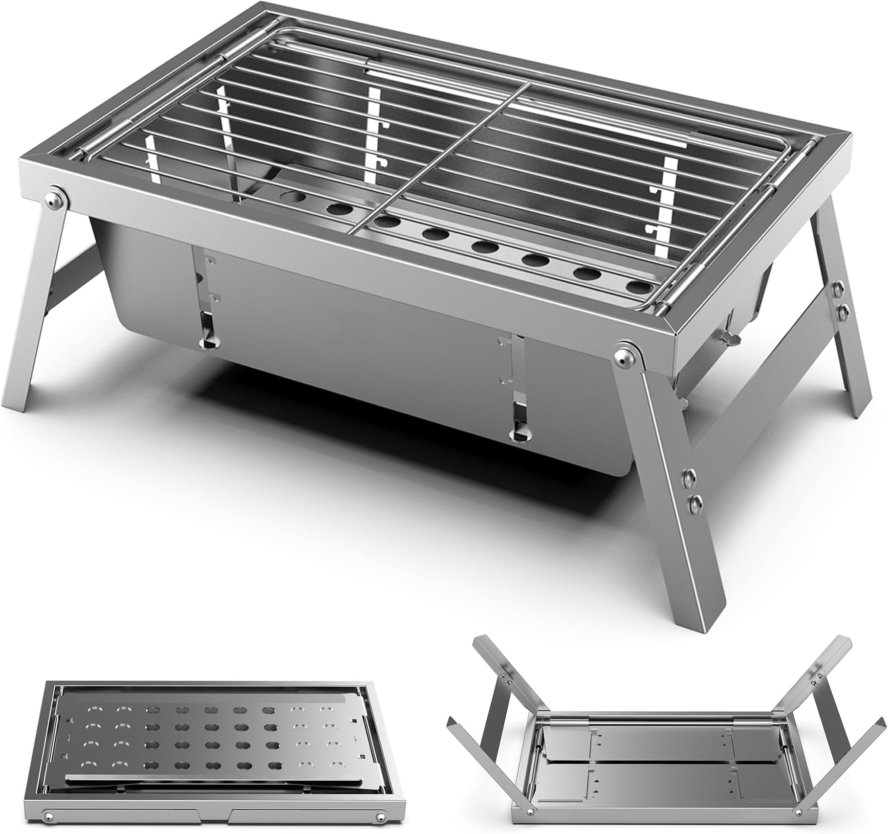Amazon.com: Charbox Portable/Disposable BBQ Charcoal Grill/Lasts 3 ...