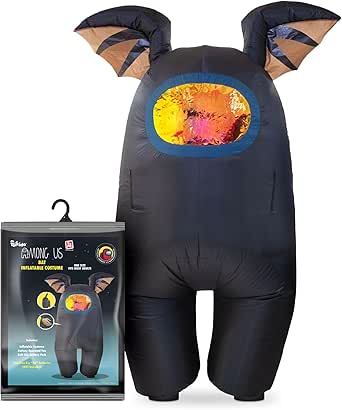 Amazon.com: YuMe Official Among Us Inflatable Costume – Black Crewmate ...
