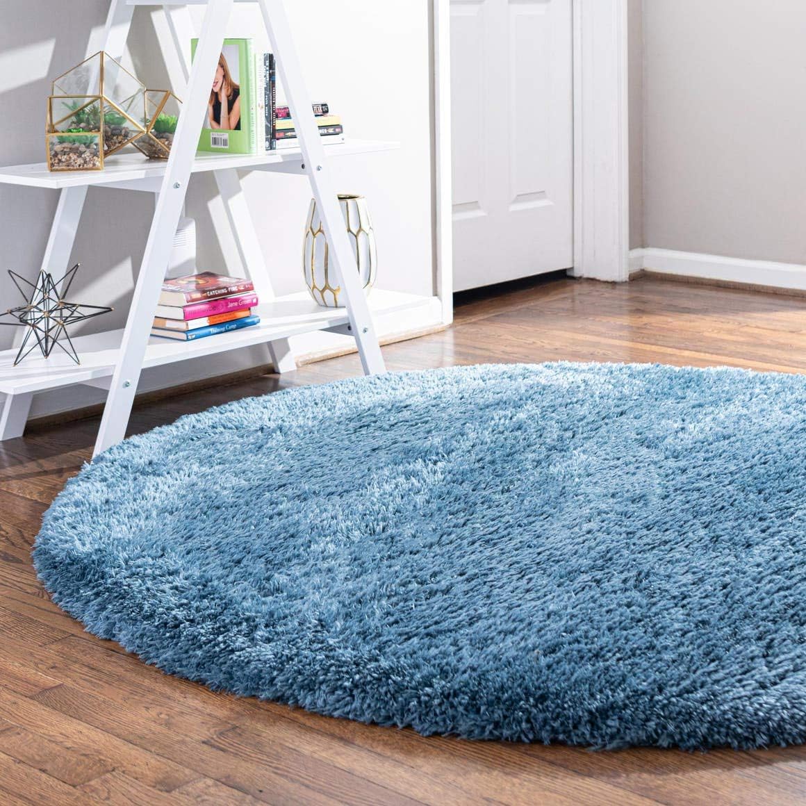 Amazon.com: Rugs.com Infinity Collection Solid Shag Area Rug 5 Ft Round ...