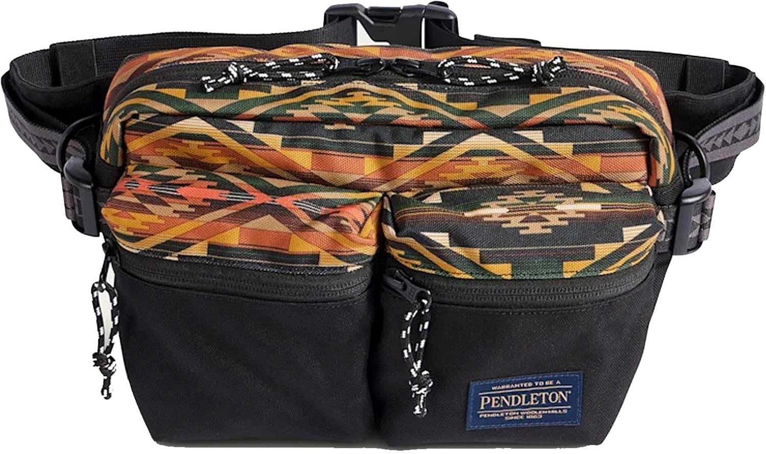 Pendleton Explorer Collection Sling Bag, Black with Geometric Print ...