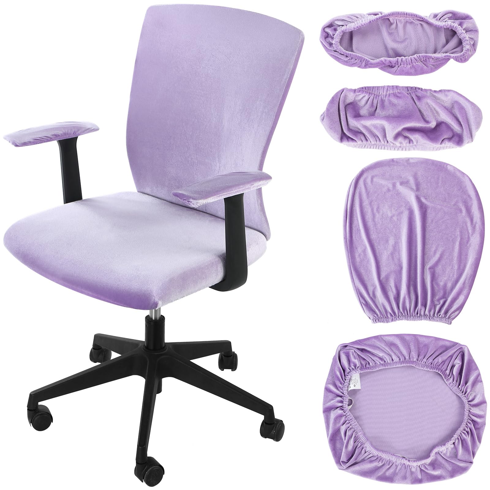 Amazon.com: Tallew 4 Pcs Office Chair Covers Set Computer Universal ...