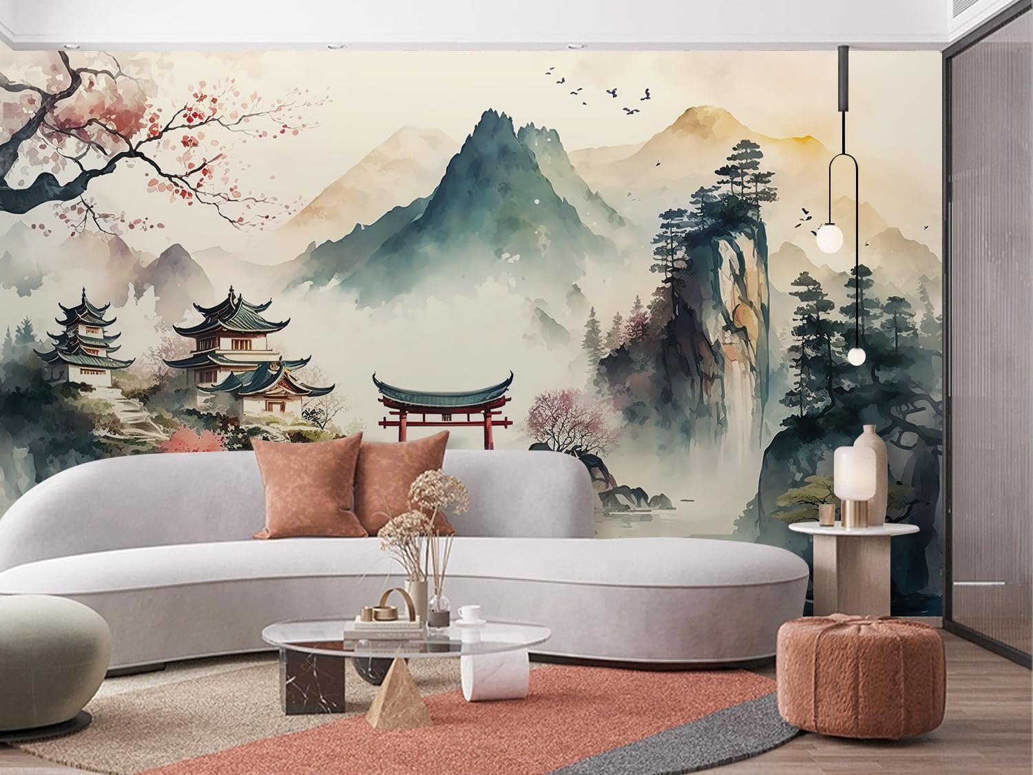 Amazon.com: VistaPalette Watercolor Chinese Ancient Zen Garden Art ...