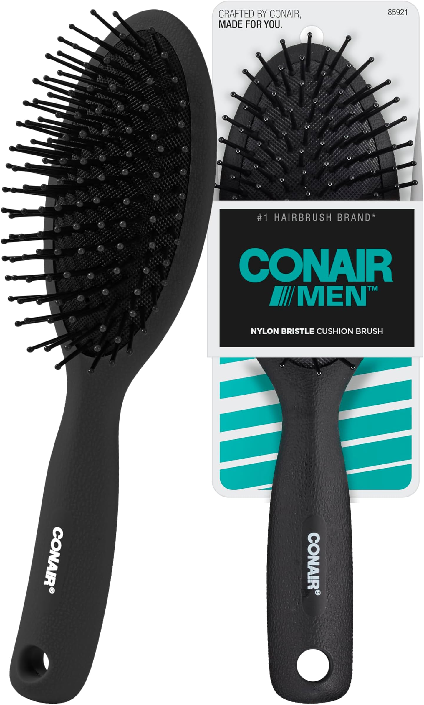 Amazon.com : CONAIR Men Hair Brush, Men’s Detangler Brush for Everyday ...