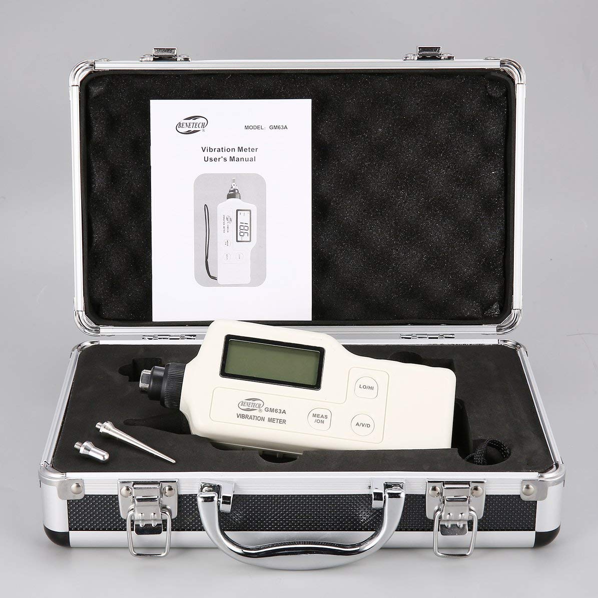 Sunnyflowk Benetech Gm63a Portable Digital Vibration Meter Handheld ...