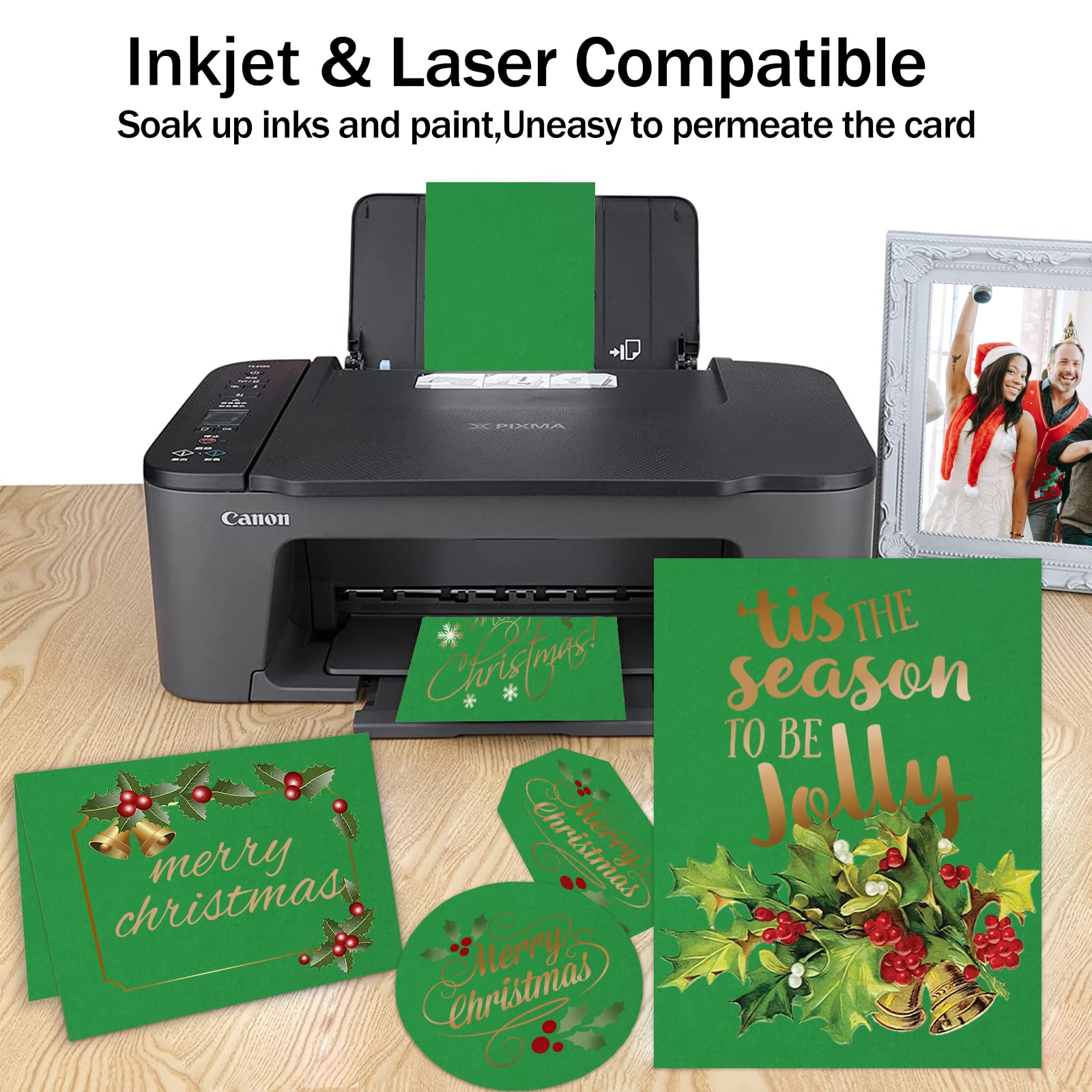 Snapklik.com : Forest Green Cardstock 8.5 X 11 Thick Printer Paper