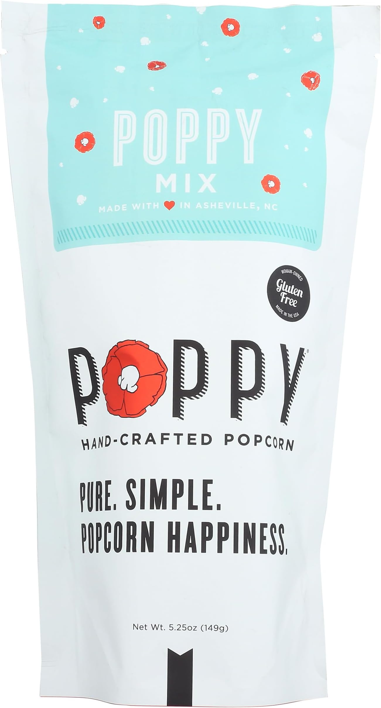 Amazon.com: Poppy Handcrafted Popcorn Poppy Mix Popcorn, 5.25 OZ