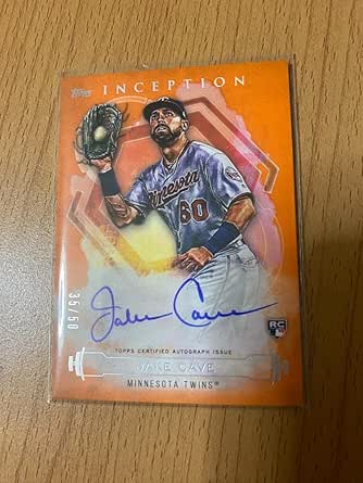 Amazon.co.jp: 世界50枚限定Jake Caveサイン 2019 inception ルーキー : おもちゃ