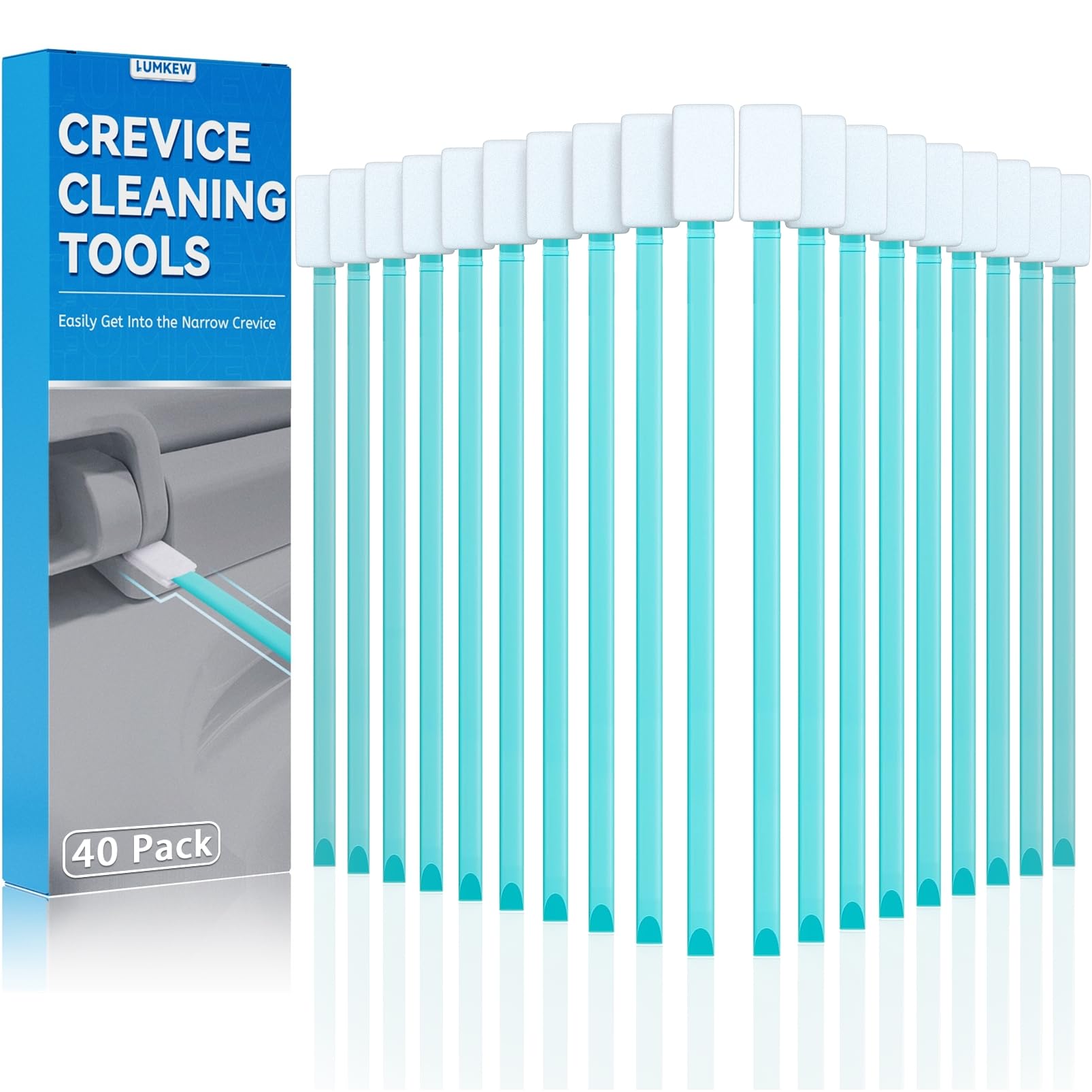 Amazon.com: Lumkew 40pcs Crevice Cleaning Brush Tool, Disposable Toilet ...