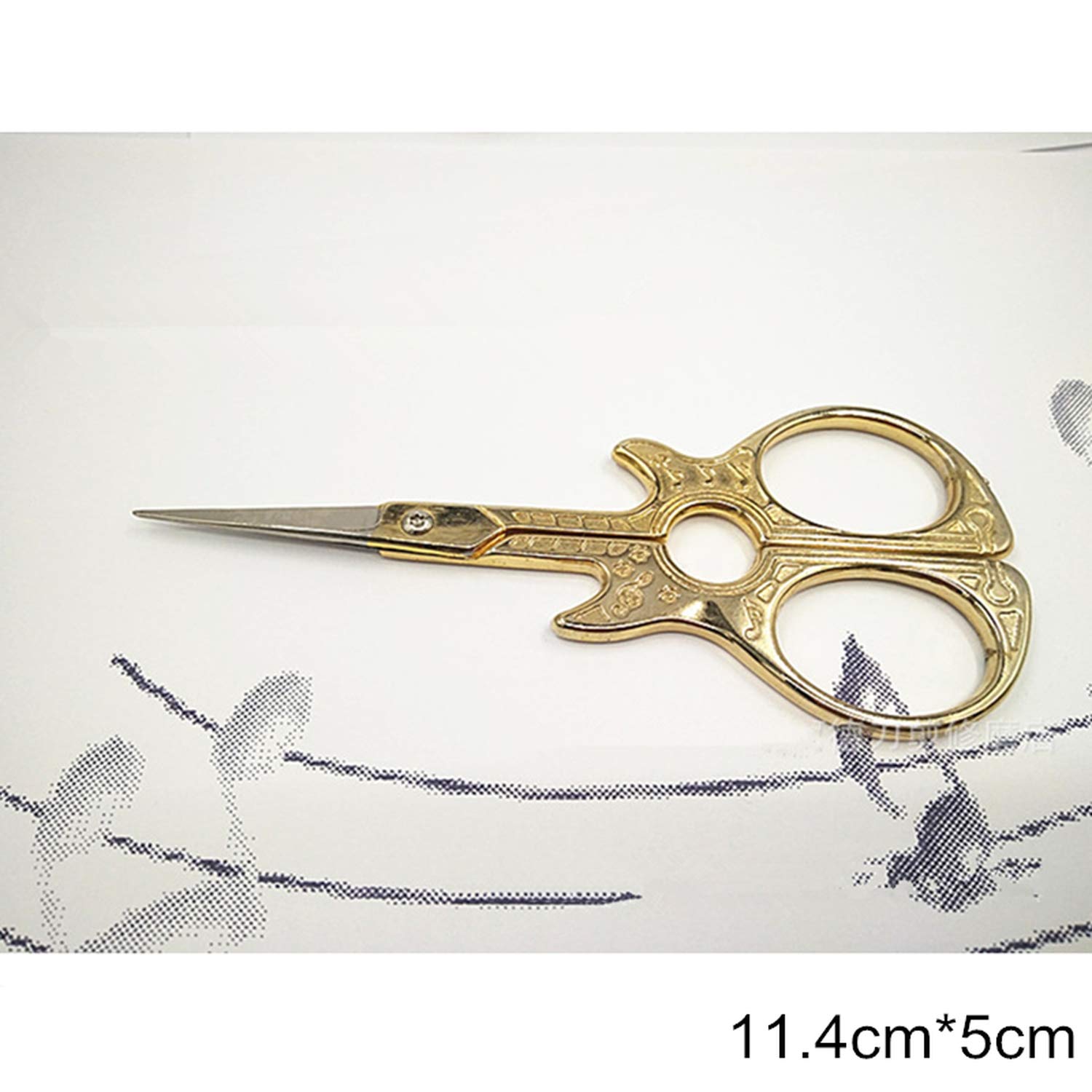 Vintage Stainless Steel Sewing Scissors European Style Plated Golden ...