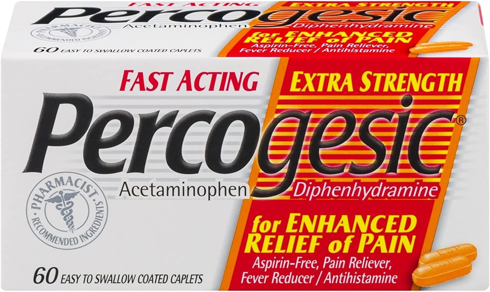 Amazon.com: Percogesic Extra Strength Pain Relief, Aspirin Free Fast ...