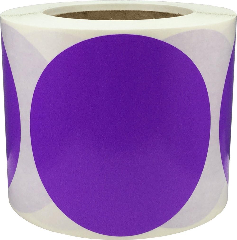 Buy Purple Color Coding Labels for Organizing Inventory 4 Inch Round ...