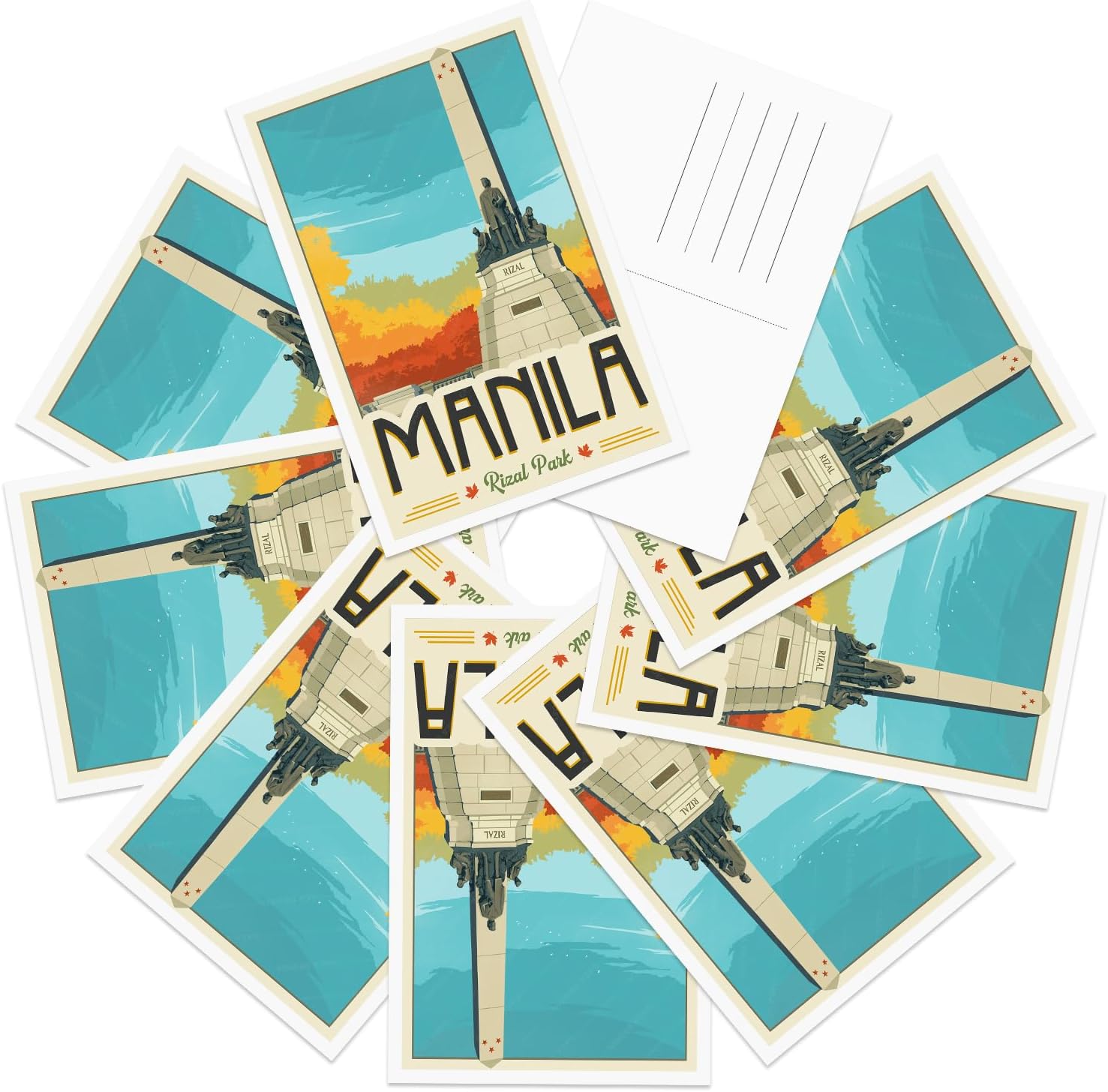 Amazon.com: gaeaverse Manila Philippines Landscape Postcards 9pc/Set ...