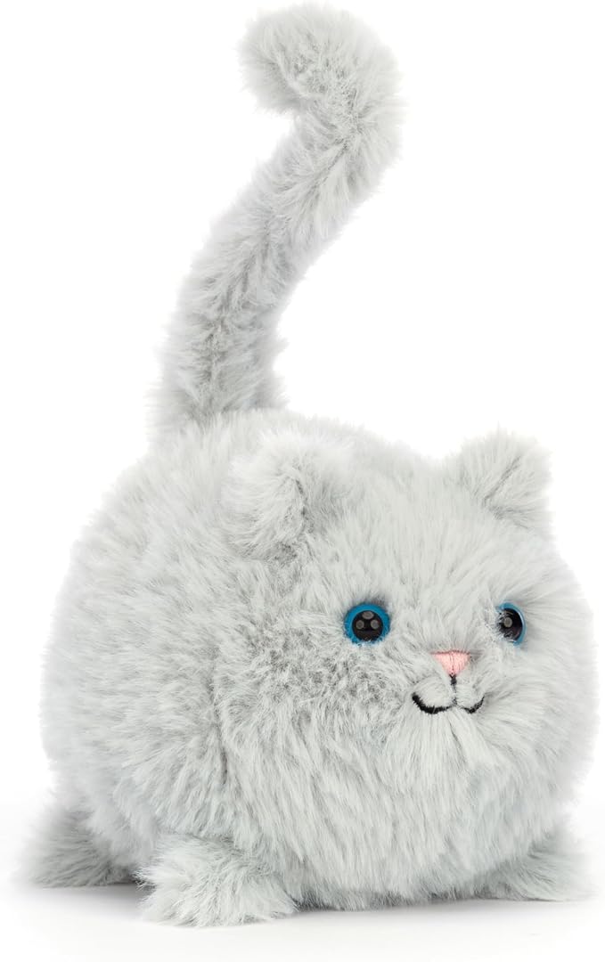 Amazon.co.jp: ジェリーキャット子猫カブードル、グレーのぬいぐるみ、4インチ - 猫と子猫のぬいぐるみ - クラシックな子供用 ...