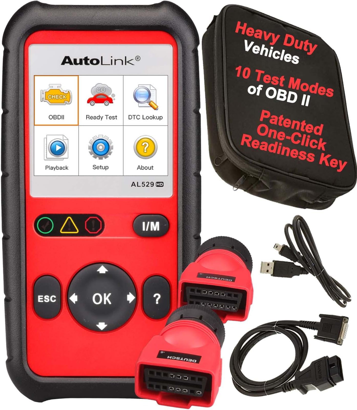 Autel OBD2 Escáner AutoLink AL549 (versión mejorada. AL519) Lector de ...
