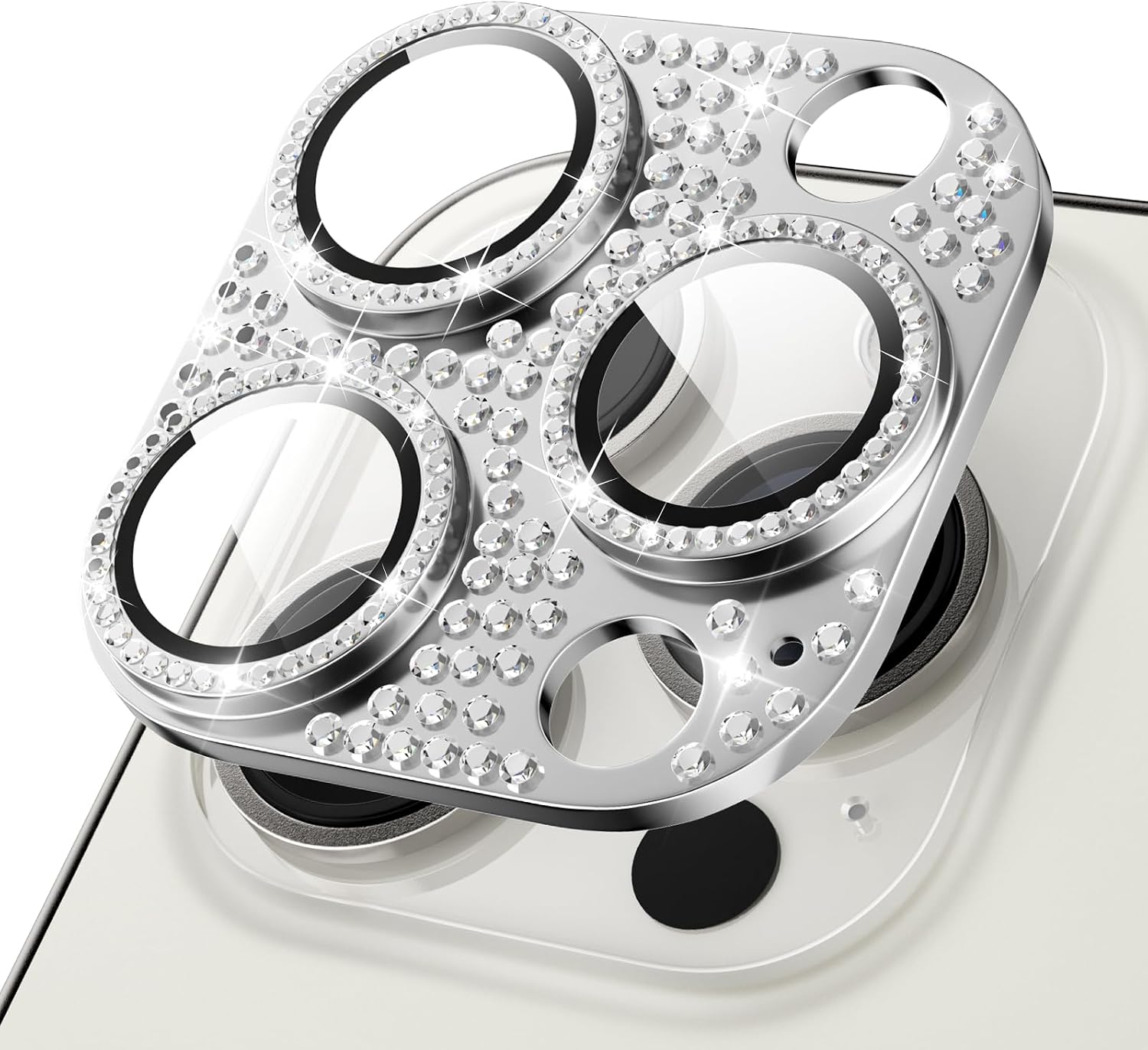 ICARER Bling Kamera Linse Schutzfolie für iPhone 15 Pro/iPhone 15 Pro ...
