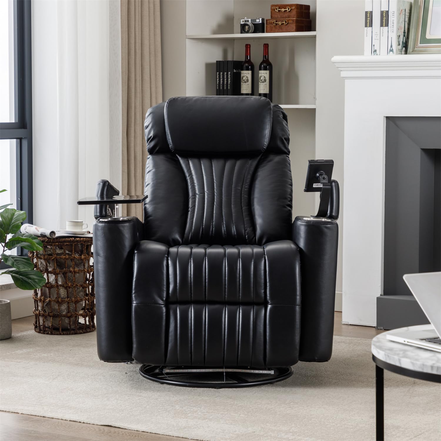 Amazon.com: 270° Power Swivel Recliner, Electric Chair with LED Light ...