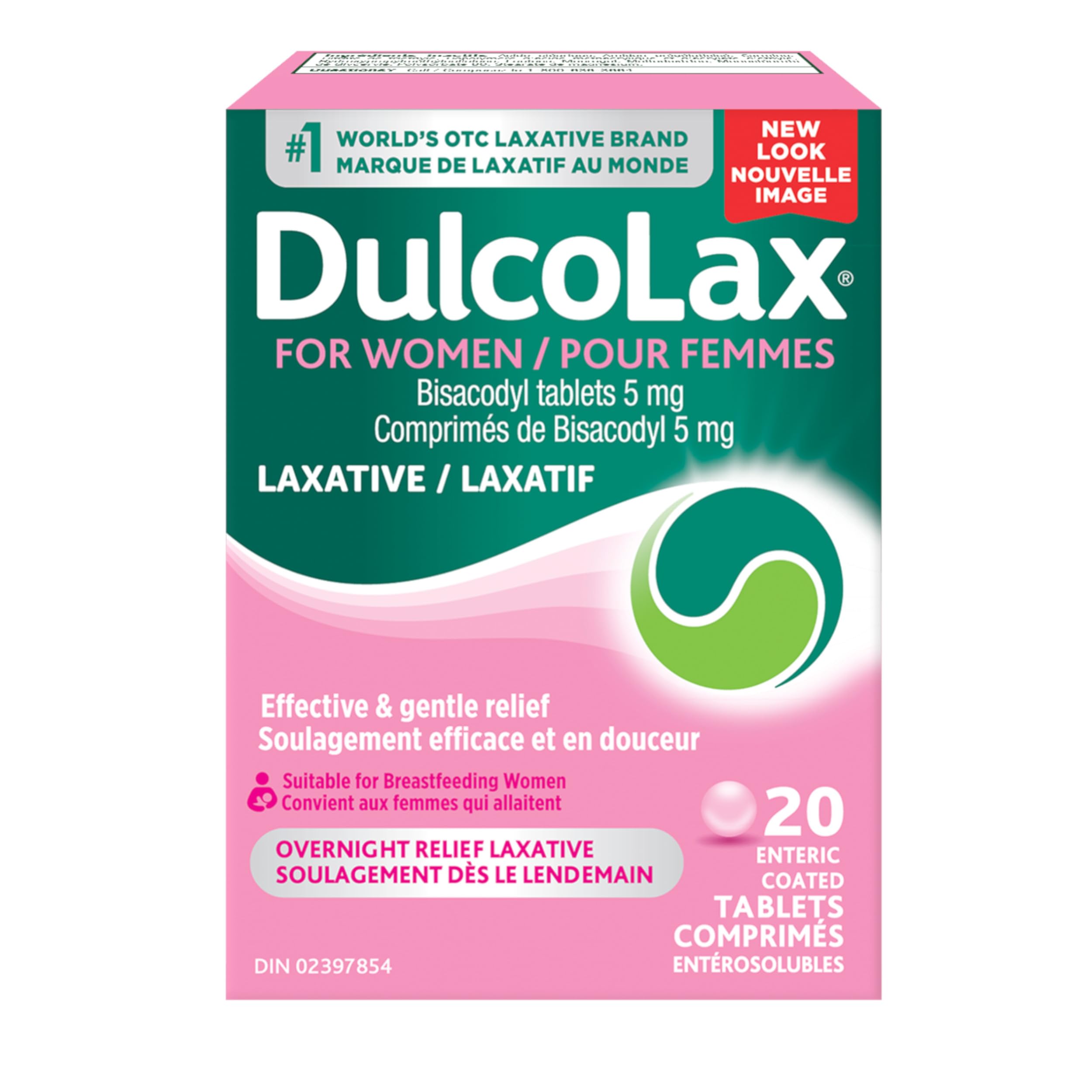 Dulcolax for Women, Bisacodyl 5mg Stimulant Laxatives for Occasional ...