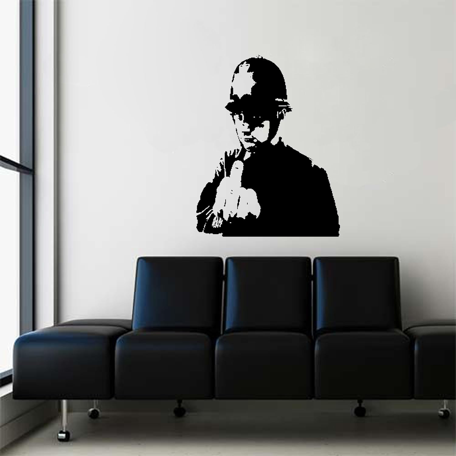 Amazon.com: Banksy Policeman Wall Art Sticker Artistic Mural Vinyl ...