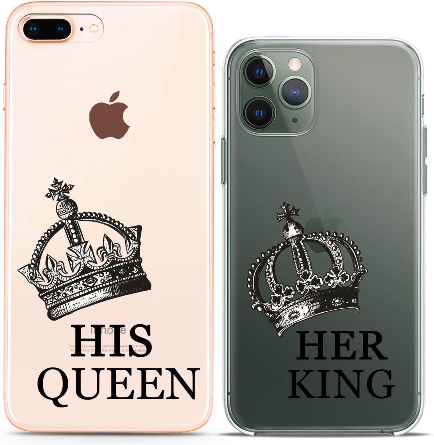 Amazon.com: Cavka Matching Couple Cases Compatible for iPhone 16 15 14 ...