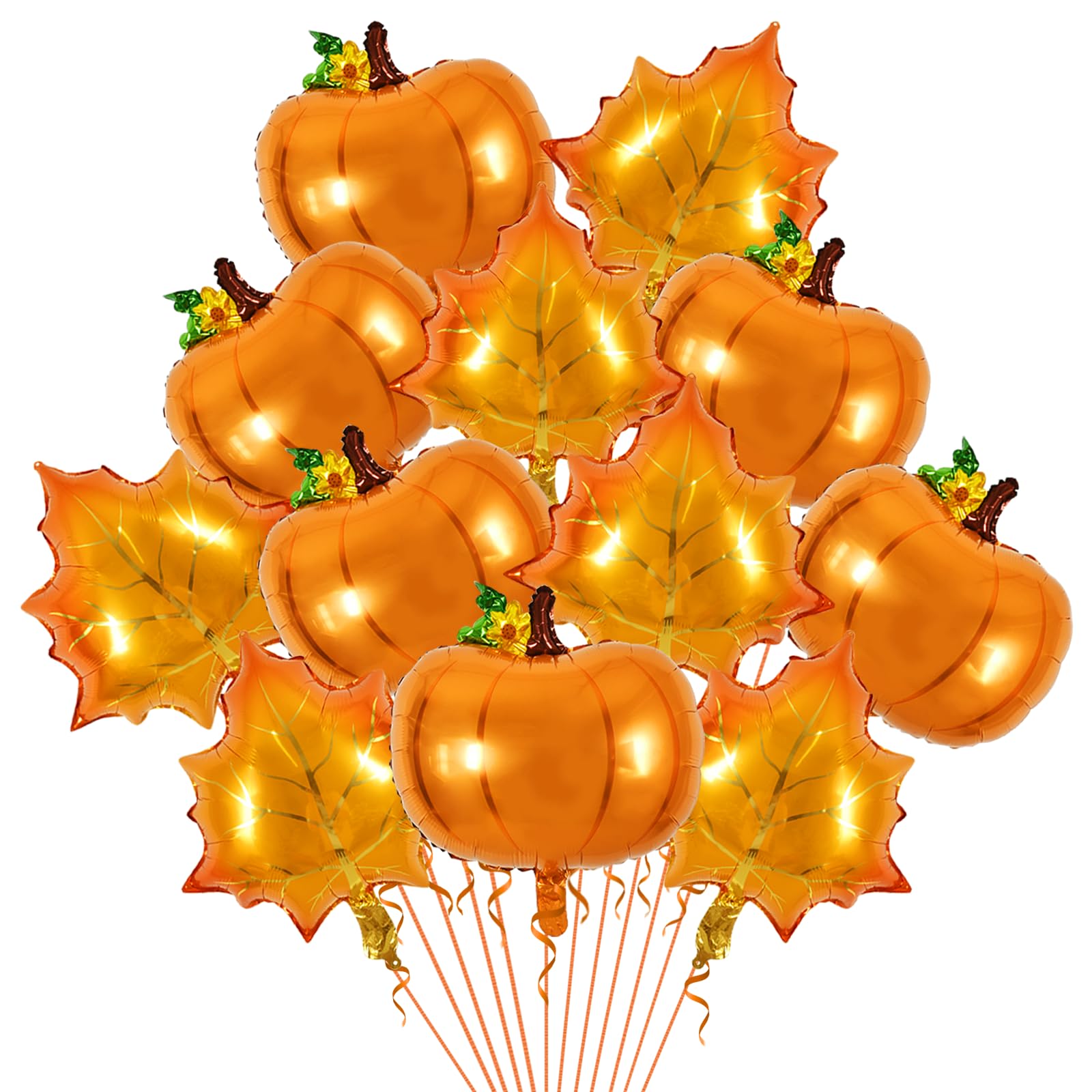 Amazon.com: TONIFUL 12 Pcs Fall Balloons Decorations,Large Maple Leaves ...