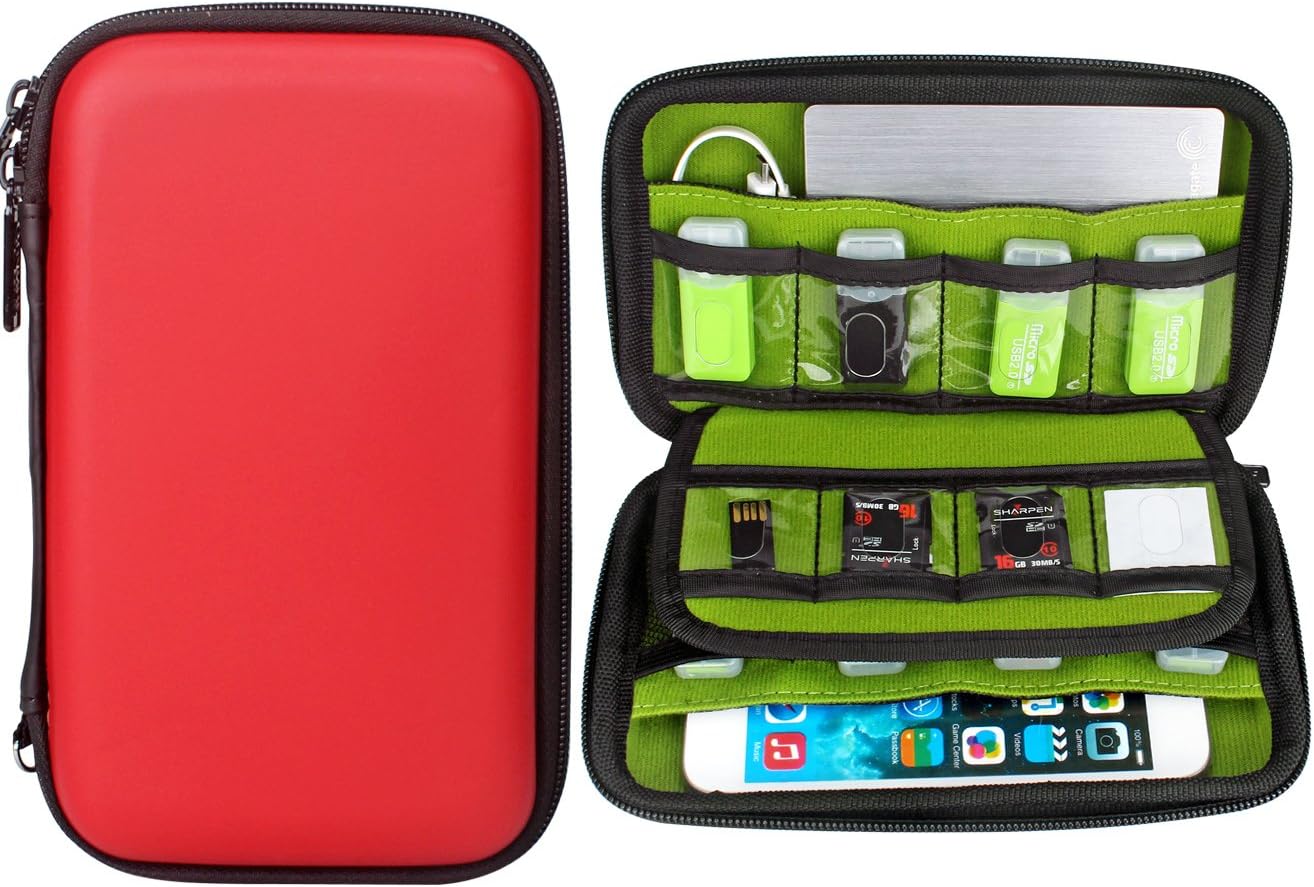 Amazon.com: Aprince Digital Gadget Case Waterproof Memory Card Case ...