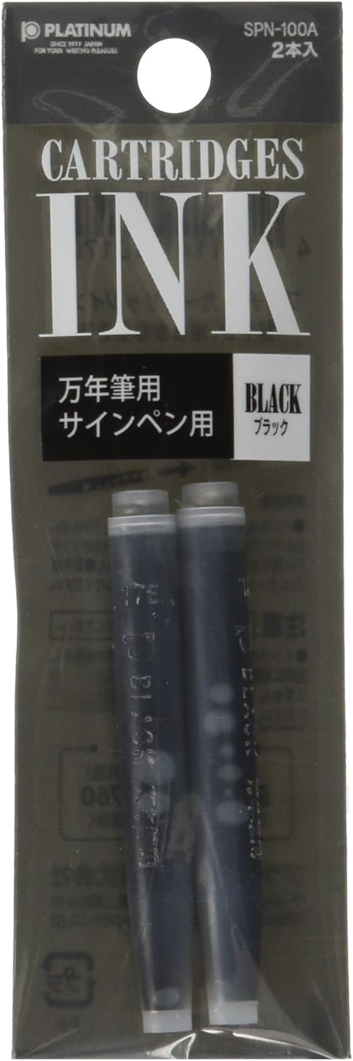 Amazon.com : Platinum Preppy Pen Ink Refill 2/Pk Black : Office Products
