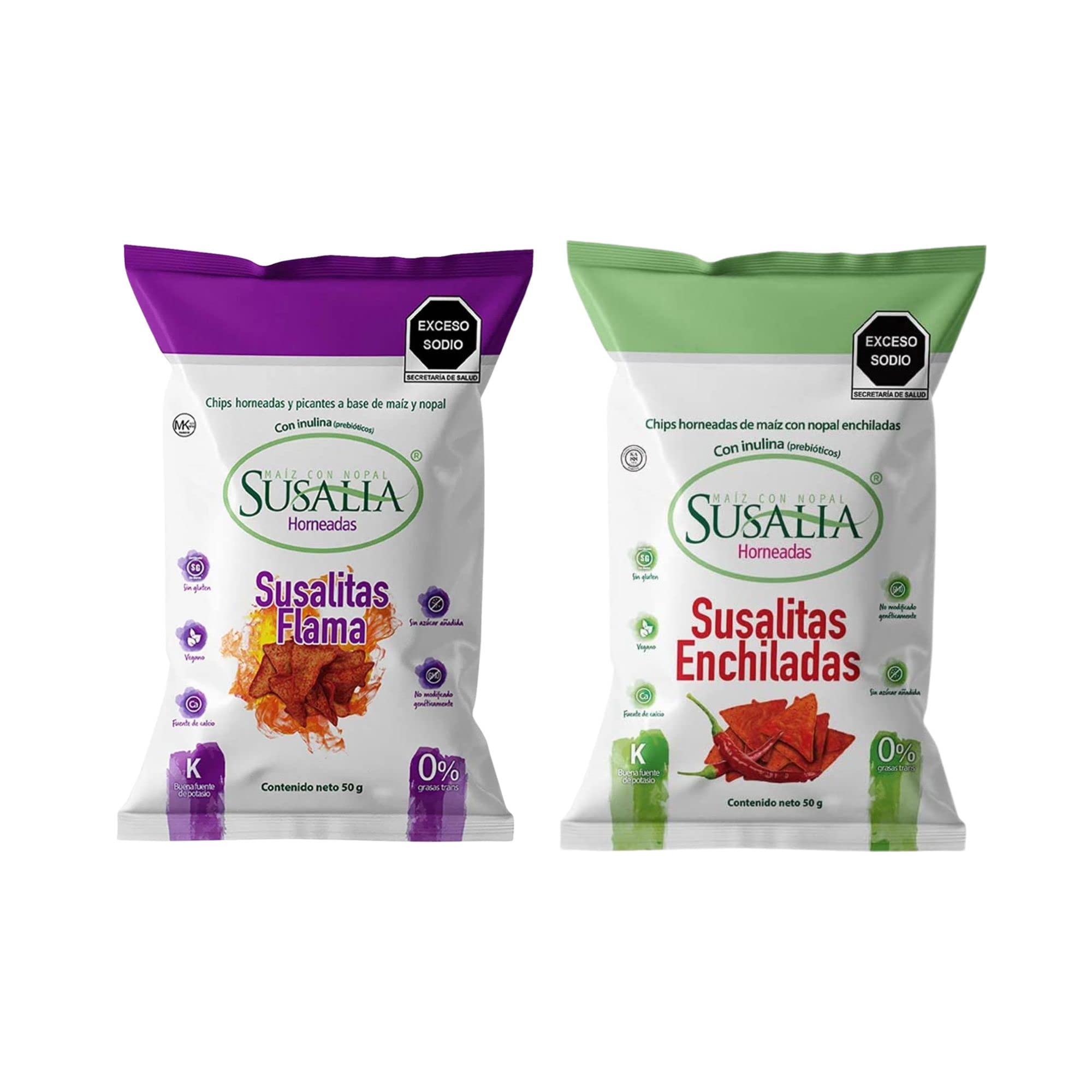 Maiz Con Nopal Horneado Susalia 20 De 50g : Amazon.com.mx: Alimentos y ...