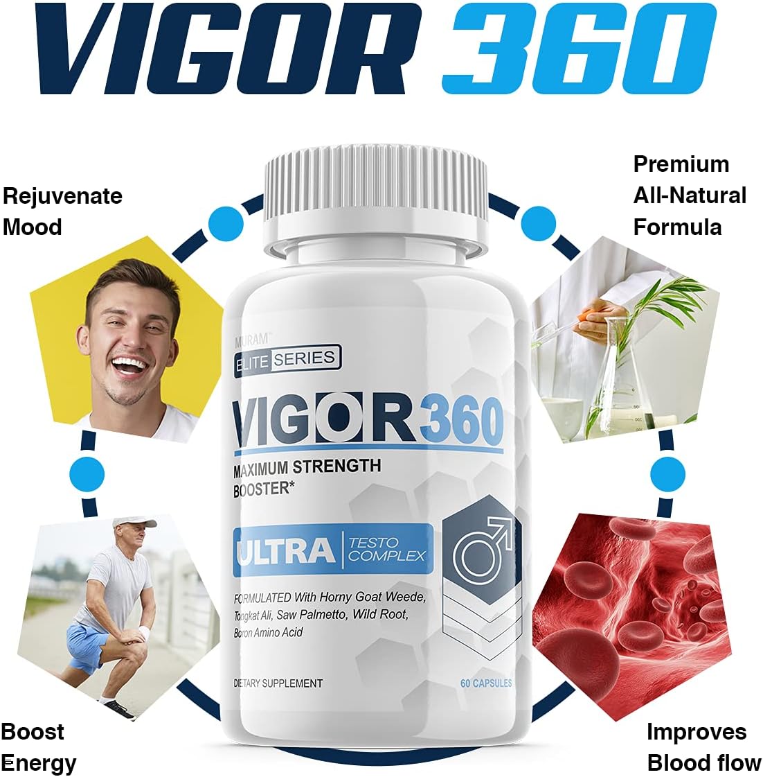 Paquete de 3 Vigor 360 Ultra Complex Elite Series Vigor360 Vigor 360 ...