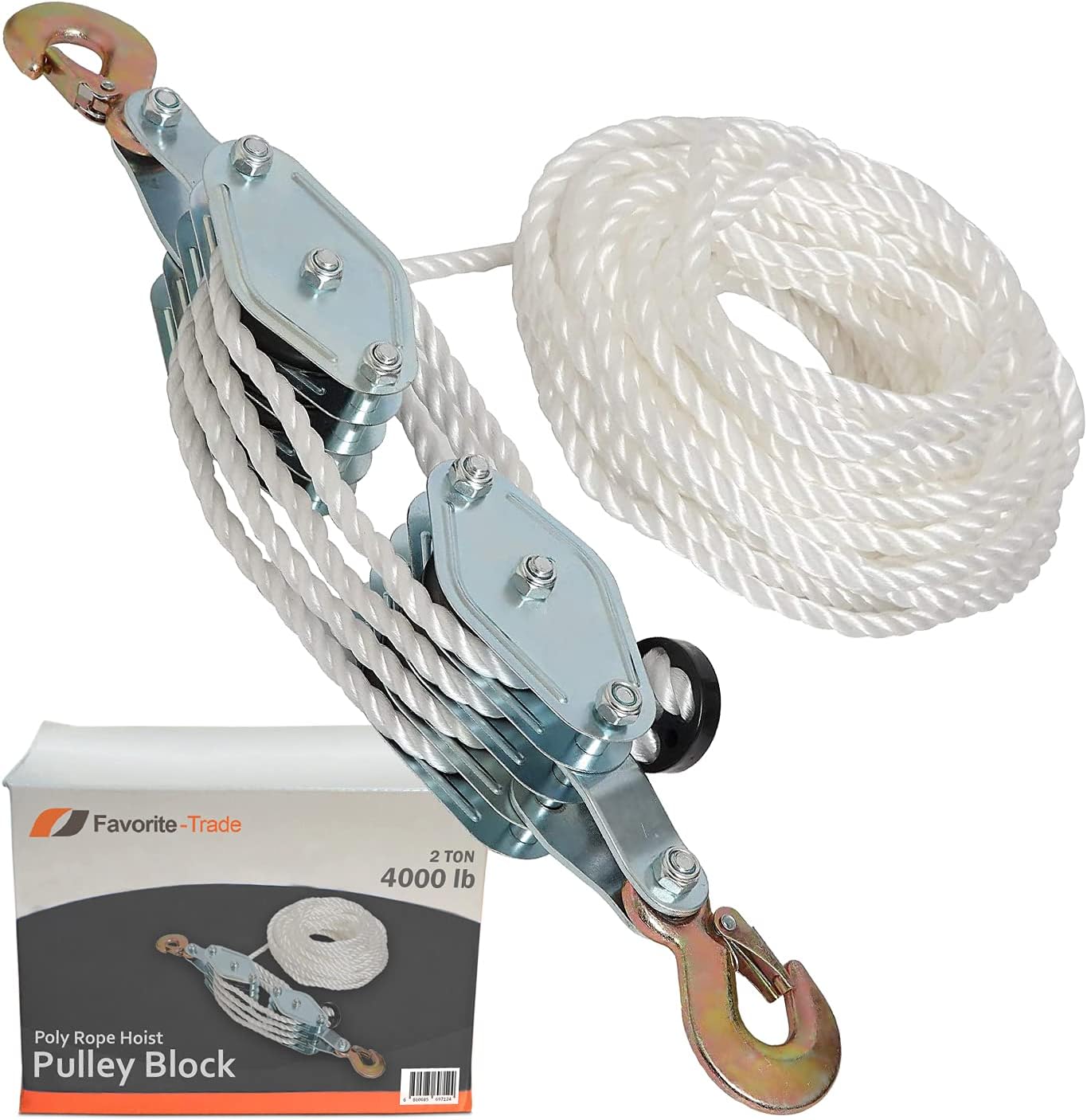 Amazon.com: Tie Boss - Self Locking, Block and Tackle Pulley Hoist ...