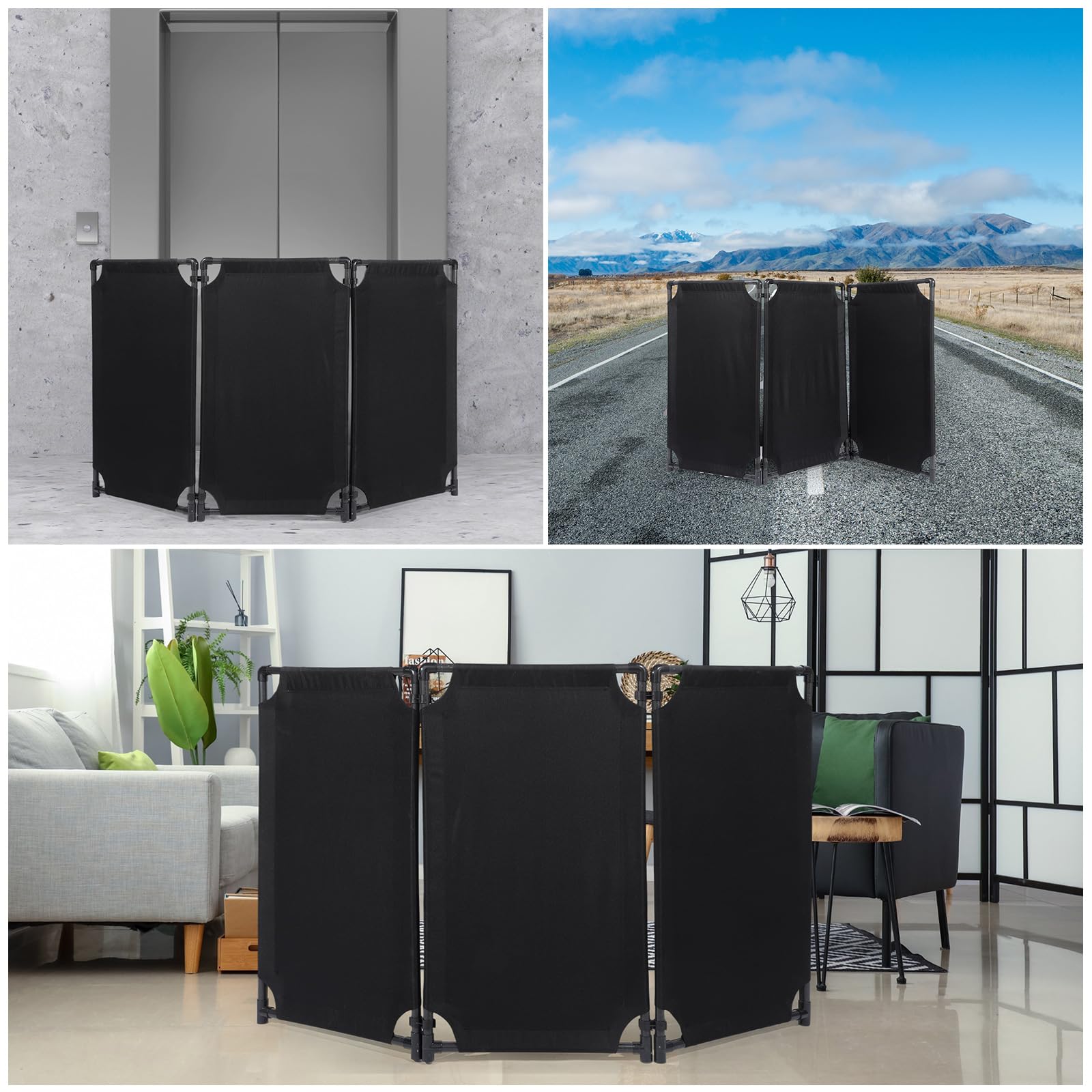 Snapklik.com : 12 Panels Safety Barricade 5.8FT Caution Sign PVC Frame ...