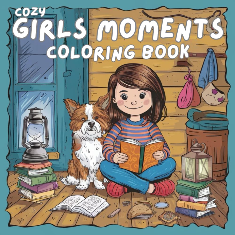 Amazon.com: Cozy Girls Moments Coloring Book: Relaxing Coloring Book of ...