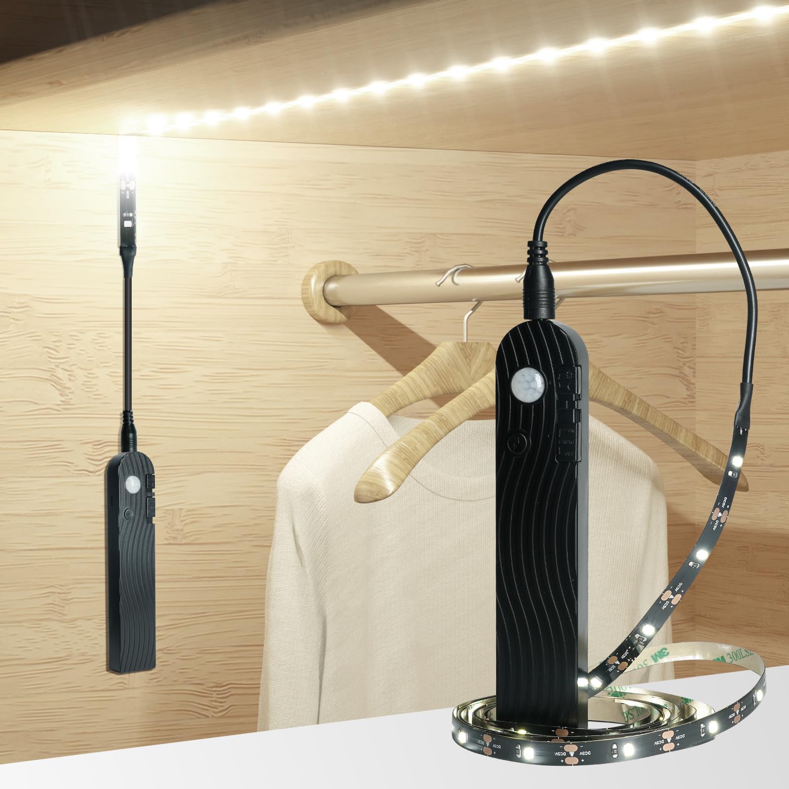 Sensky Rechargeable Motion Sensor Light, Battery Powered LED Strip ...