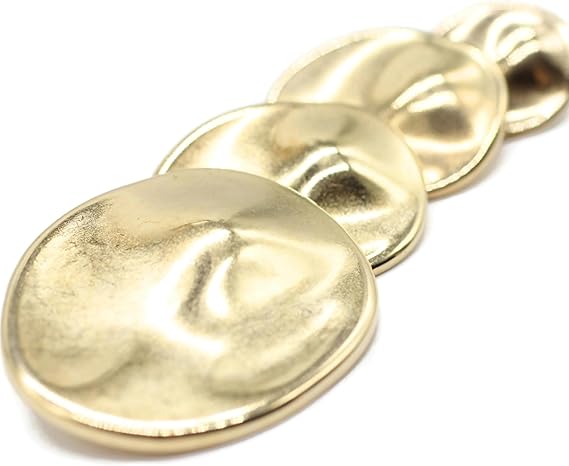 Amazon.com: Gold Metal Shank Buttons - 12 Pcs - 4 Size Options - Luxury ...
