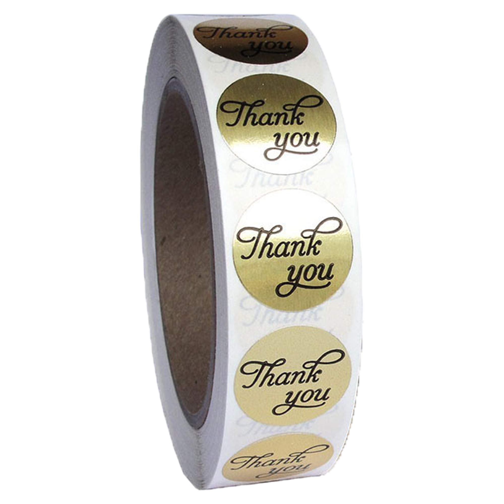 Buy Mr-Label – Roll Labels with Thank You – Permanent Adhesive ...